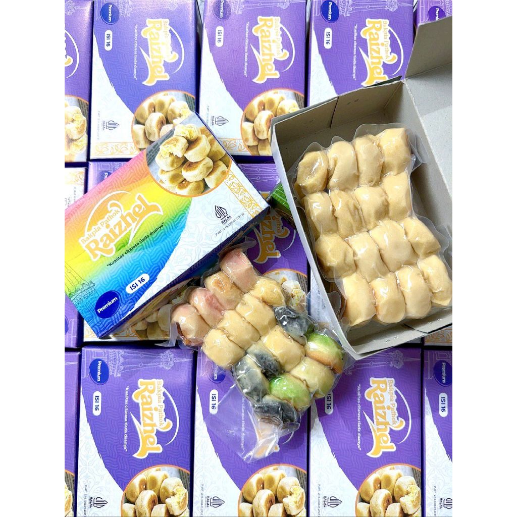 Jual 1 BOX BAKPIA BASAH RAIZHEL ISI 16 HARGA SATUAN | Shopee Indonesia
