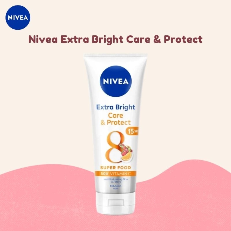Jual Nivea Extra White Care & Protect Body Serum 180ml (Kemasan Baru ...