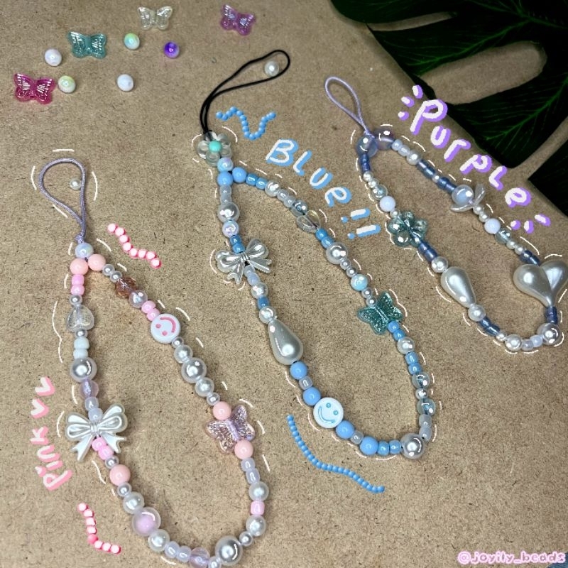 Jual [PO] Phone Strap/Gantungan HP/bracelet charm/Strap Phone beads/Lanyard HP Aesthetic/Joily ...