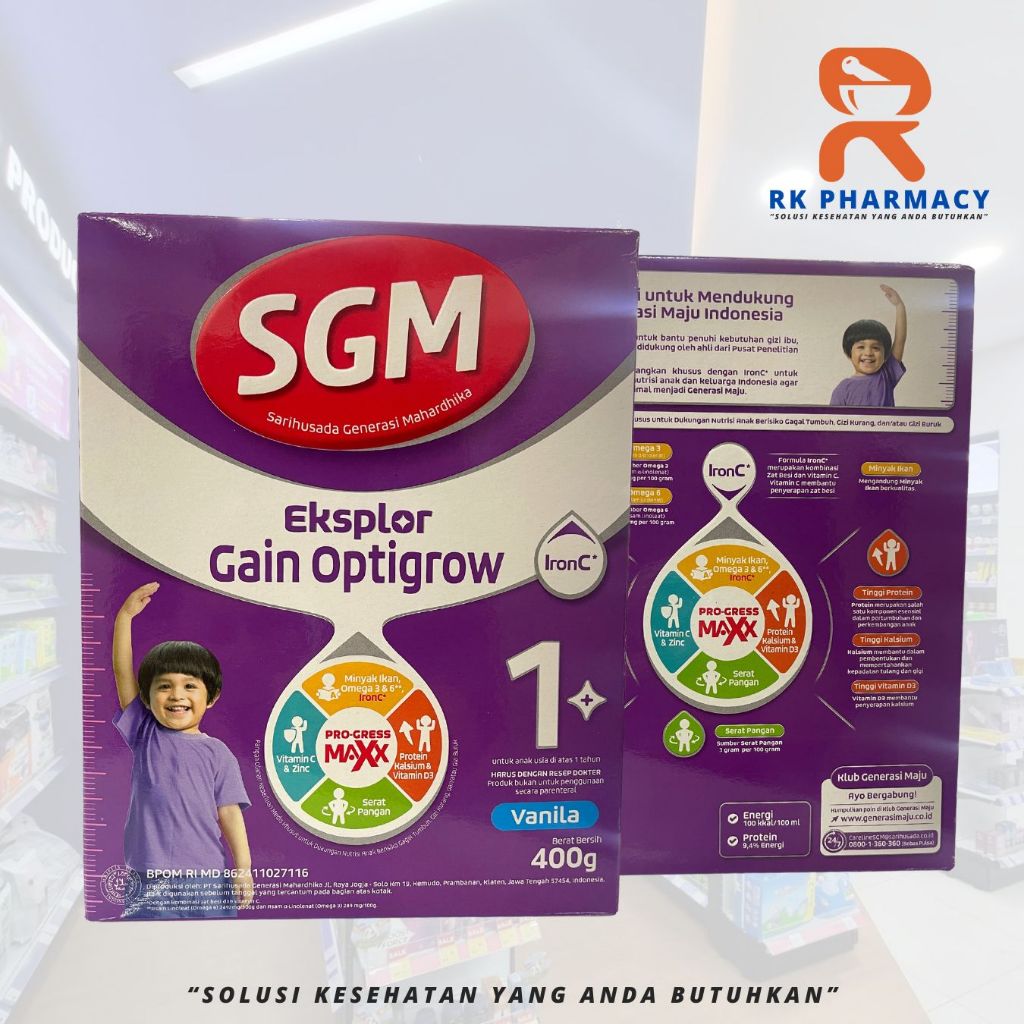 Jual SGM EKSPLOR GAIN OPTIGROW 1+ ORIGINAL (ED 6/2026) | Shopee Indonesia