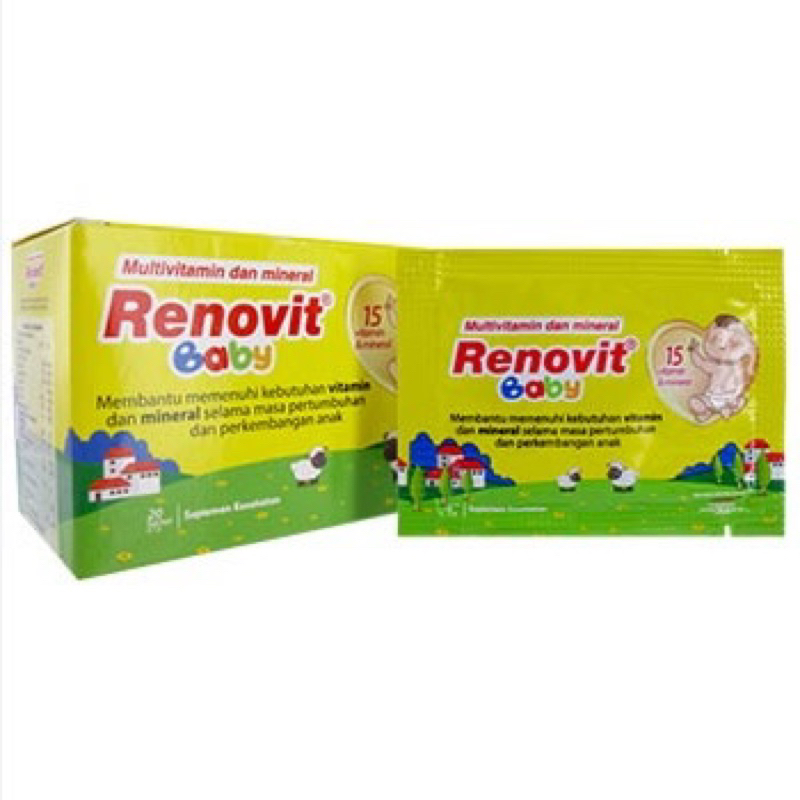 Jual Renovit Baby Multivitamin dan Mineral 20 sachet | Vitamin Bayi dan ...
