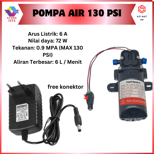 Jual Pompa Air Dc 12 Volt? 72w 130psi 4.0 L/Min Pompa Air Elektrik High ...