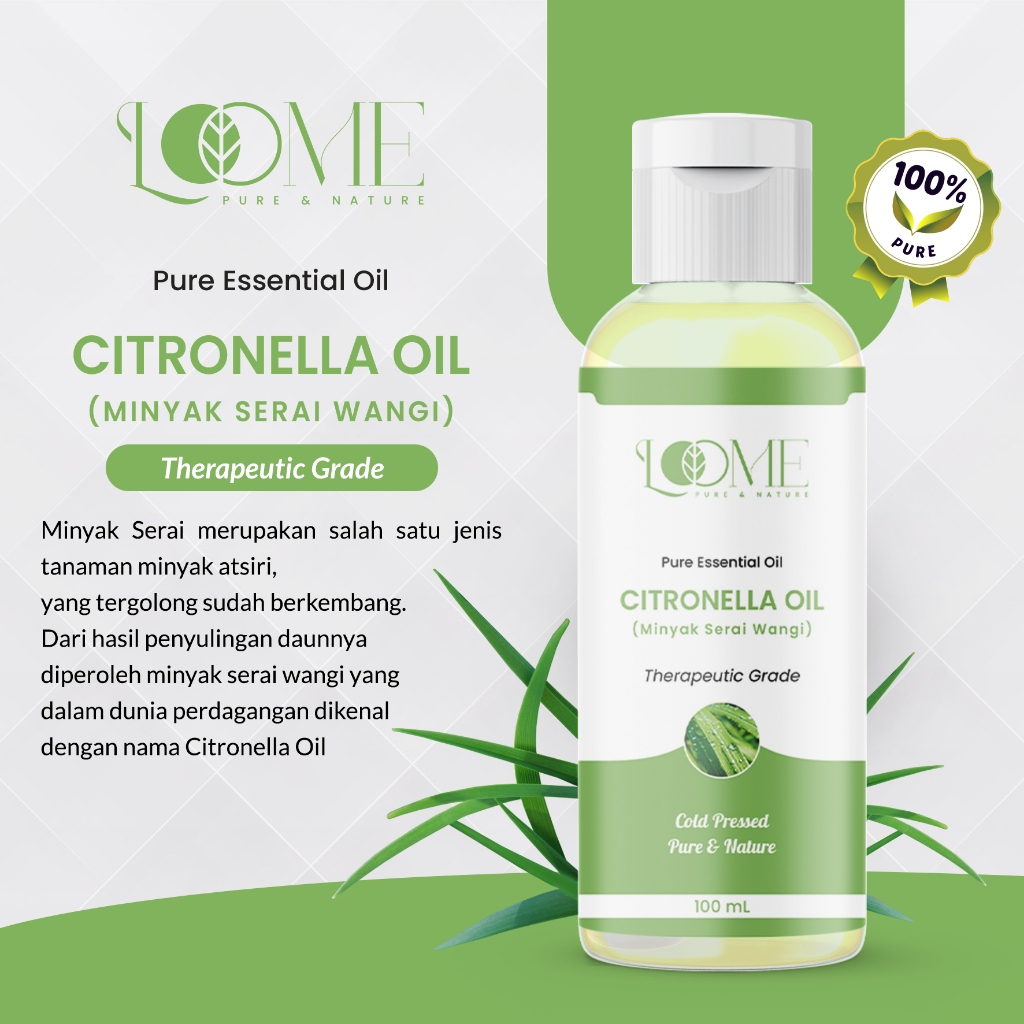 Jual Minyak Sereh Wangi Minyak Serai Wangi CITRONELLA OIL murni 100% Cold Pressed Essential Oil ...
