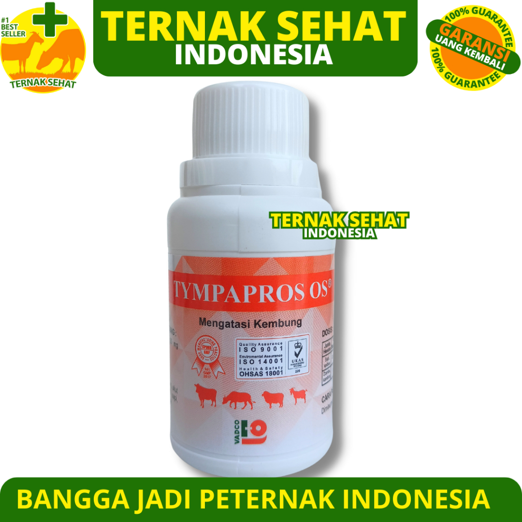 Jual TYMPAPROS OS 100ML VADCO - Obat Kembung Bloat Sapi Kambing Domba ...