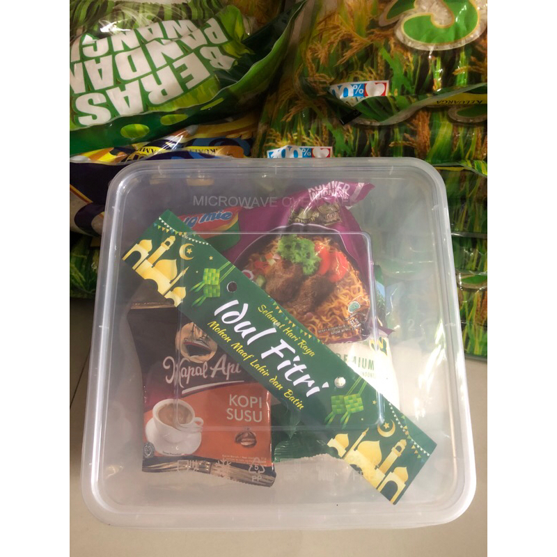 Jual paket sembako box hemat isi 4 macam paket munggahan paket sembako ...