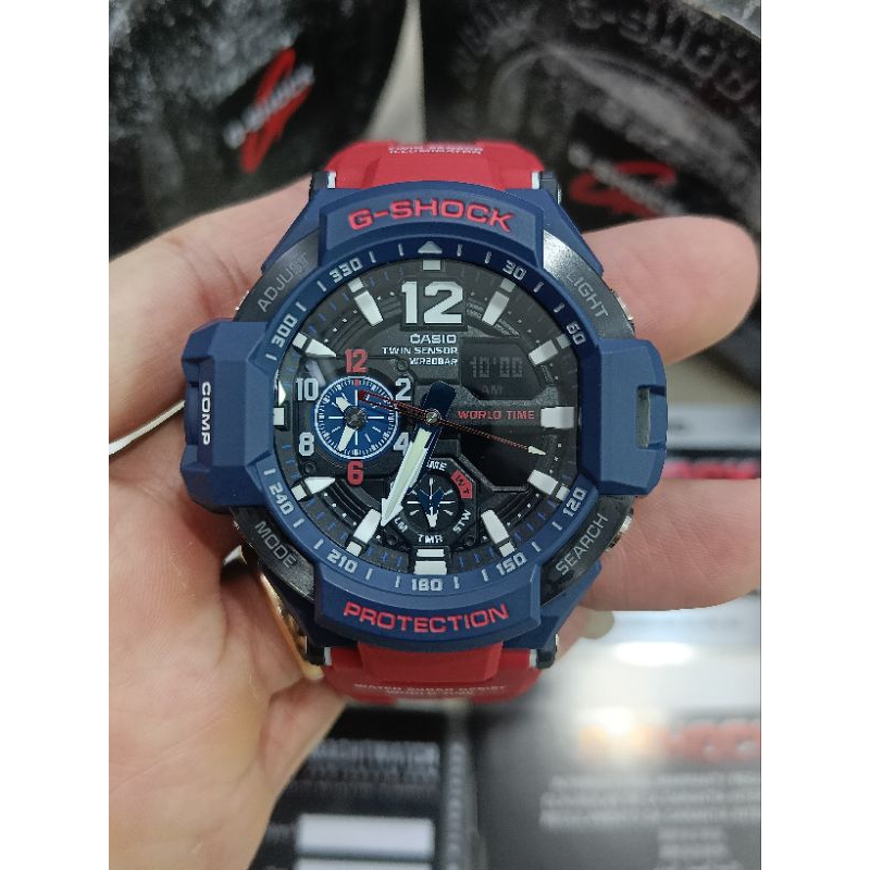 Jual Casio G-Shock grafitymaster GA 1100 2ADR ori fullset mulus like ...
