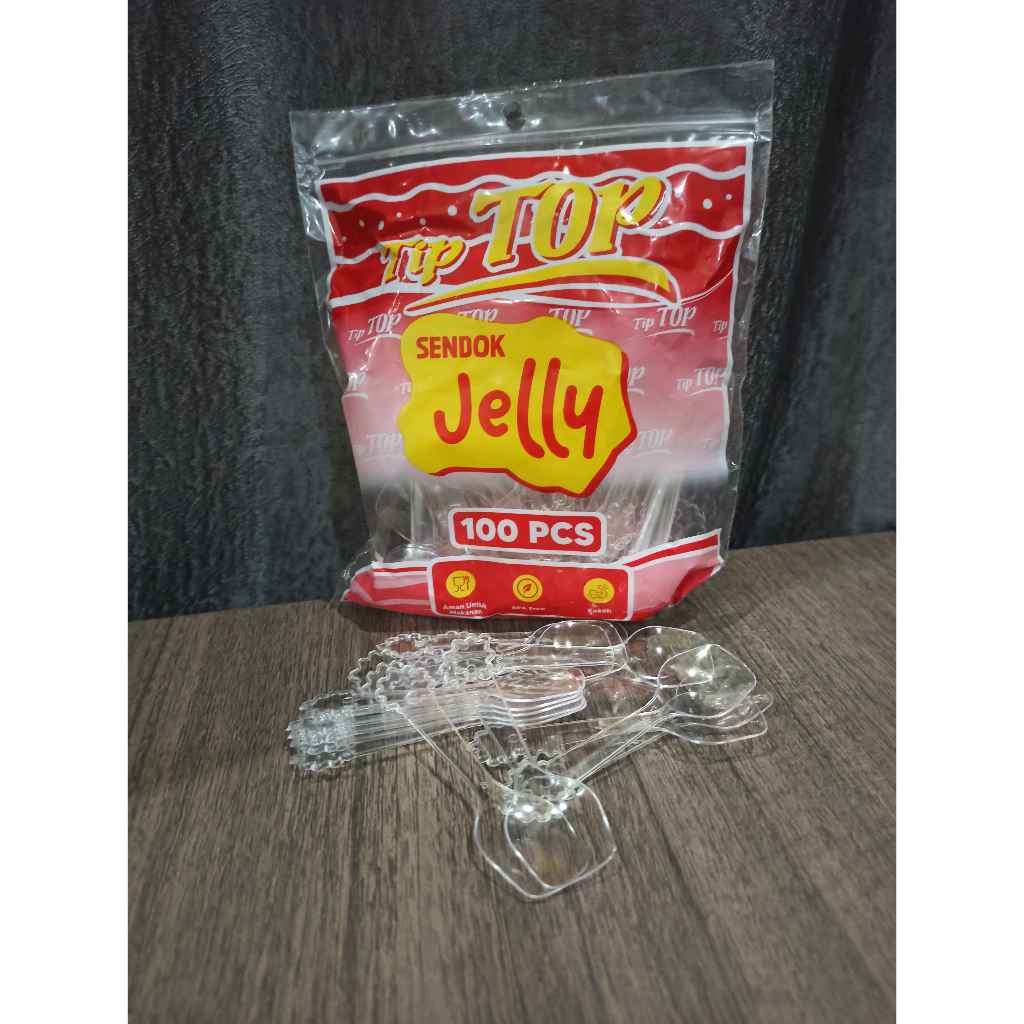 Jual sendok jelly bening tiptop (100 pcs) | Shopee Indonesia