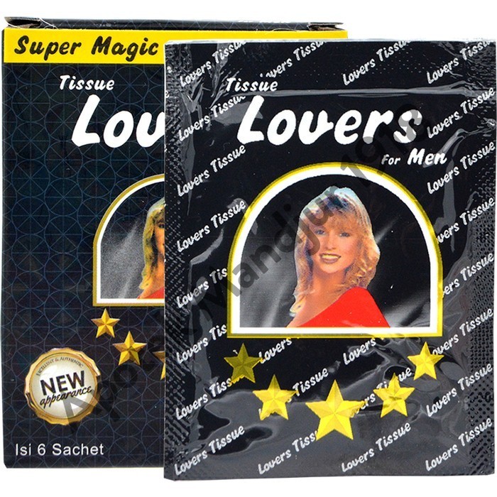 Jual Tissue Lovers For Men - 6 Sachet (Tisu Super Magic Man / Tisu ...