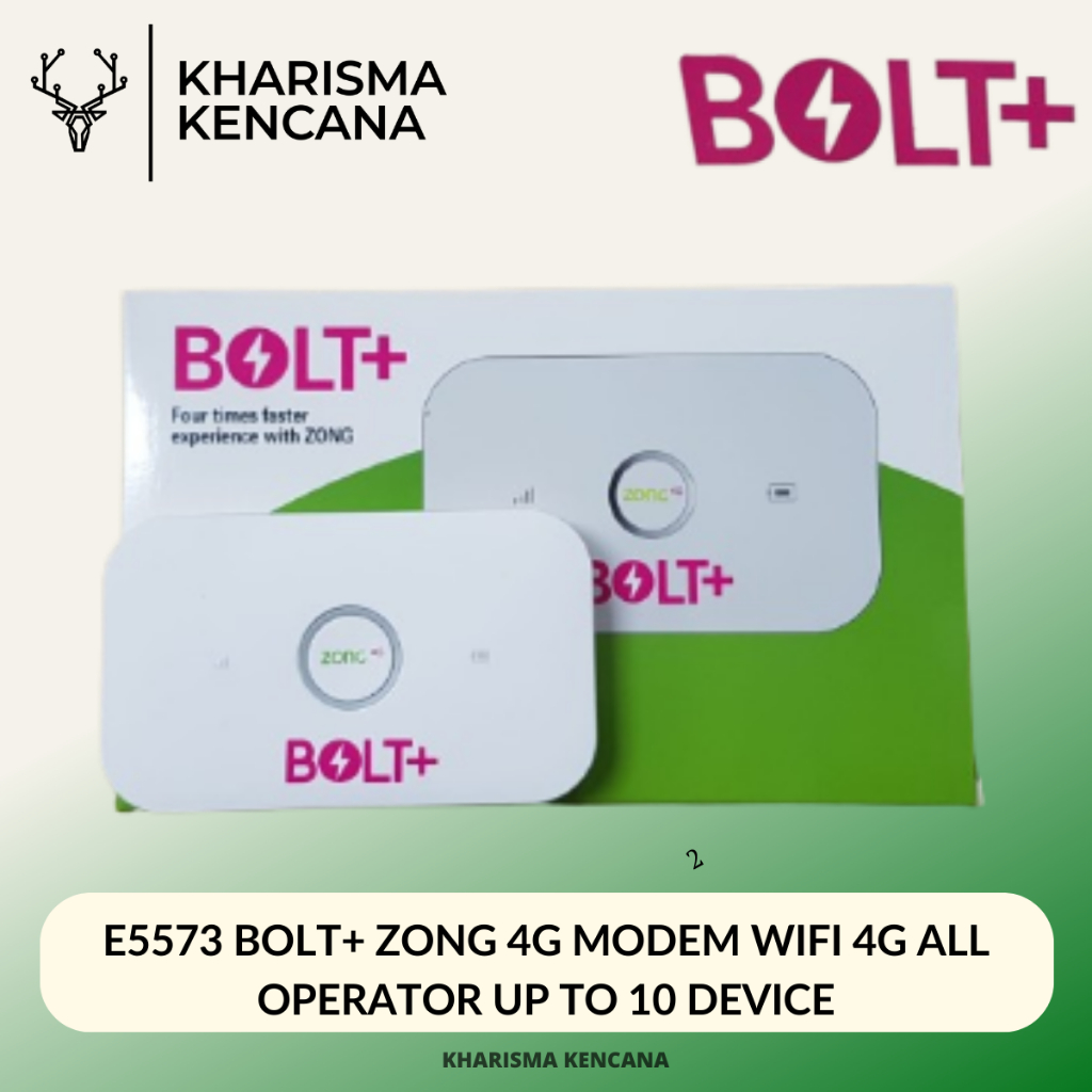 Jual E5573 BOLT+ ZONG 4G MODEM WIFI 4G ALL OPERATOR UP TO 10 DEVICE ...