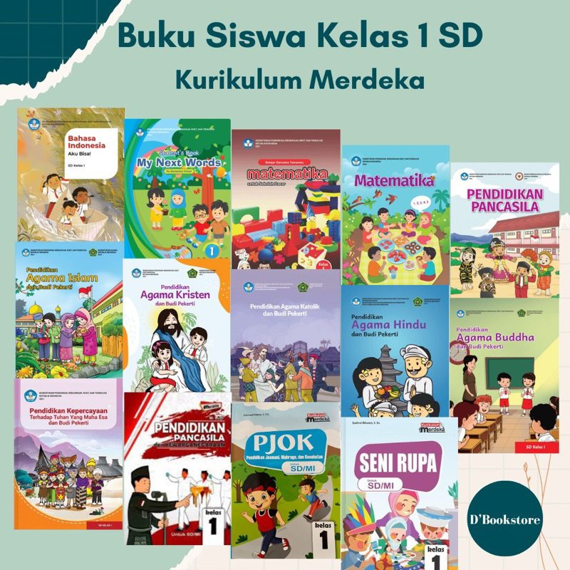 Jual Buku Kelas 1 SD Kurikulum Merdeka | Shopee Indonesia