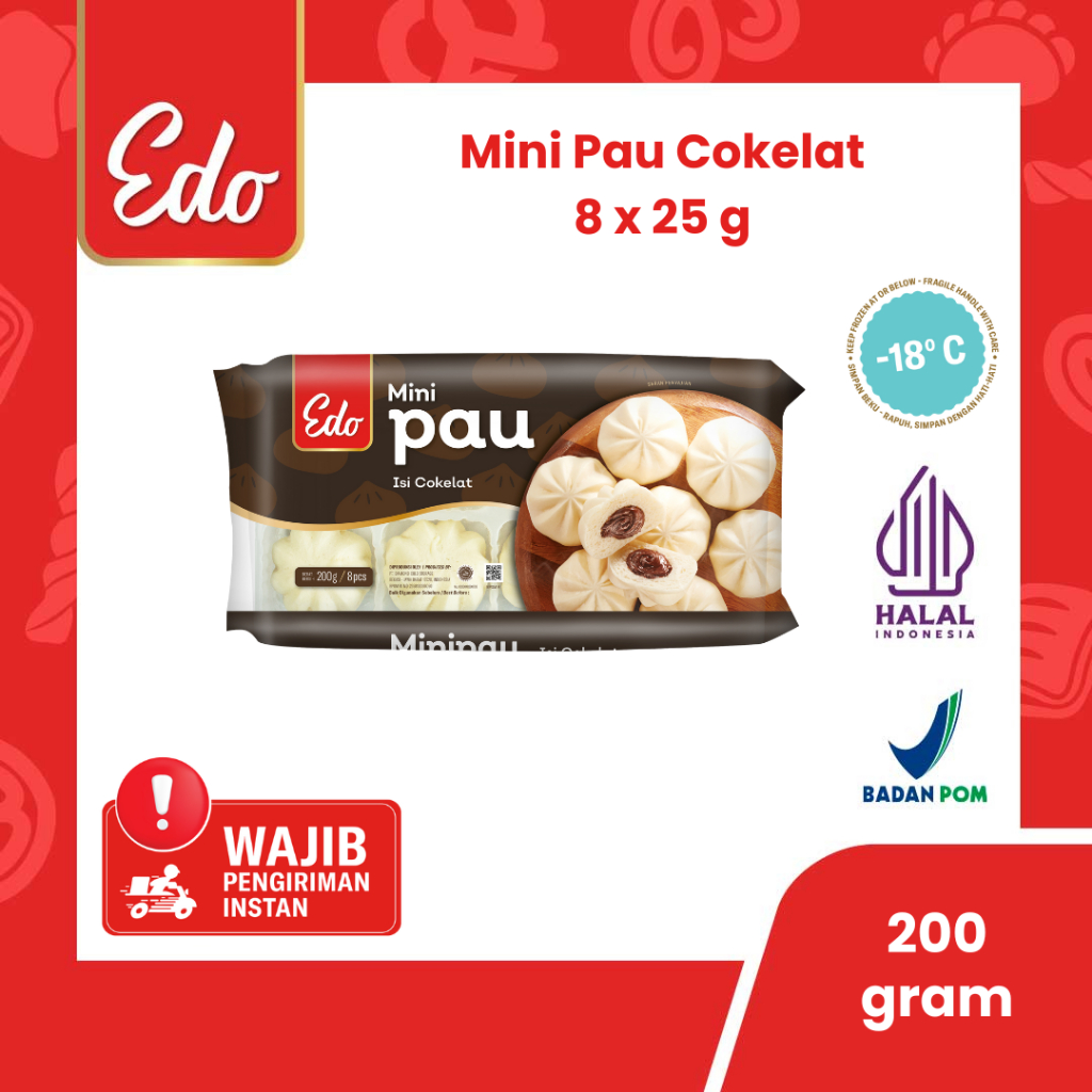Jual Edo Mini Pau Coklat 200 Gr | Shopee Indonesia