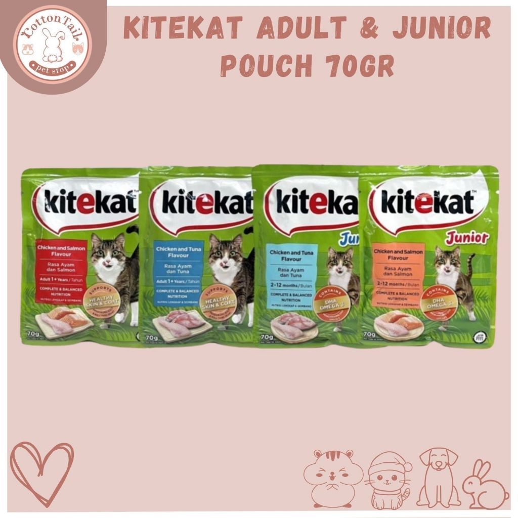 Jual KITEKAT Pouch 70gr Junior & Adult Wet Cat Food - Makanan Kucing ...