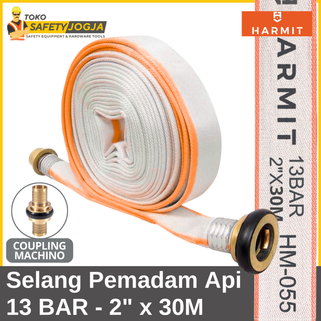 Jual Selang Hydrant Pemadam Fire Hose Kanvas 13BAR 2" inch x 30 Meter ...