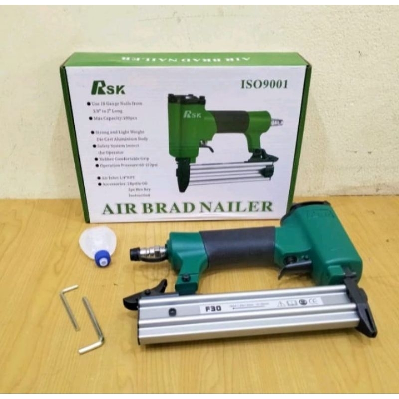 Jual RSK MESIN STAPLES ANGIN TEMBAK PAKU AIR NAILER LURUS F30 | Shopee Indonesia