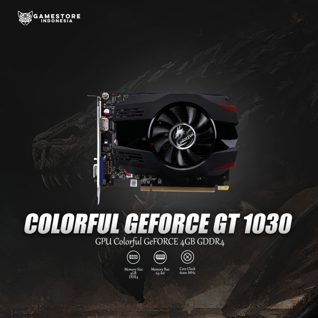 Jual COLORFUL GeForce GT 1030 | 4GB GDDR4 | Shopee Indonesia