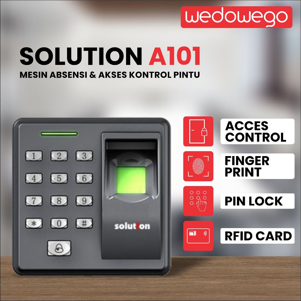 Jual Solution A101, Akses Door Only Pakai Finger dan Kartu, Pin | Shopee Indonesia