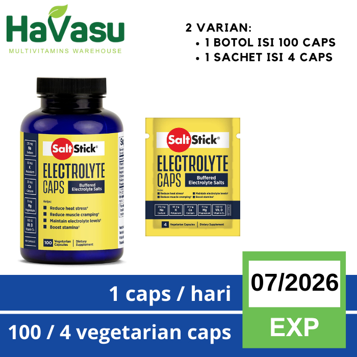 Jual Salt Stick SaltStick Caps Buffered Electrolyte Running Marathon ...