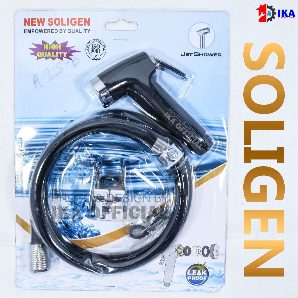 Jual Jet Shower SOLIGEN Set Kepala Washer Toilet Cebok Chrome Selang Stainless Nekel Nikel Bidet ...