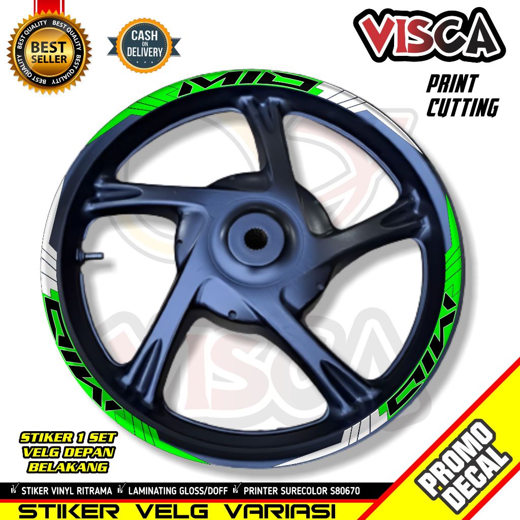 Jual Stiker Velg - Sticker Velk - Stiker Cutting Velg - Stiker Velk Mio ...