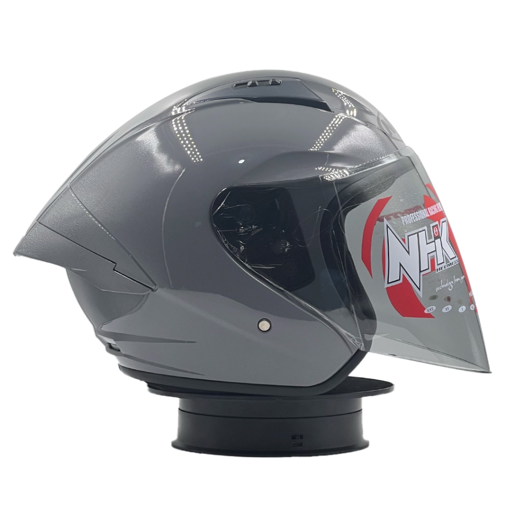Jual Helm NHK N1 Max Solid Dim Grey | Shopee Indonesia
