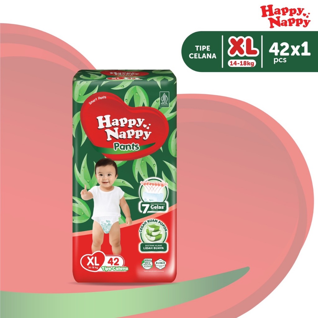 Jual Happy Nappy Smart Pants XL 42s | Shopee Indonesia