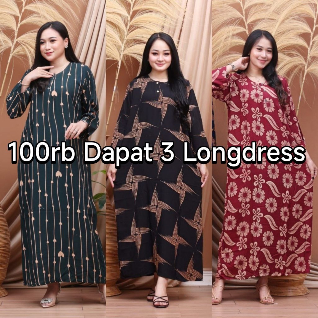 Jual LONGDRESS BUSUI 100RB DAPAT 3 PCS / PAKET HEMAT DASTER PANJANG ... Jual LONGDRESS BUSUI 100RB DAPAT 3 PCS / PAKET HEMAT DASTER PANJANG ...