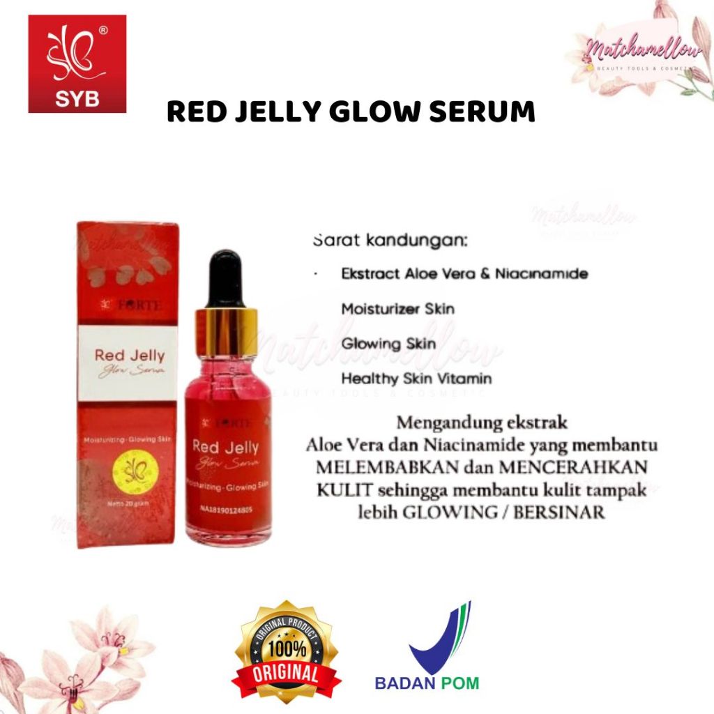 Jual ️MATCHA ️ RED JELLY GLOW SERUM BY SYB FORTE / RED JELLY SERUM ...