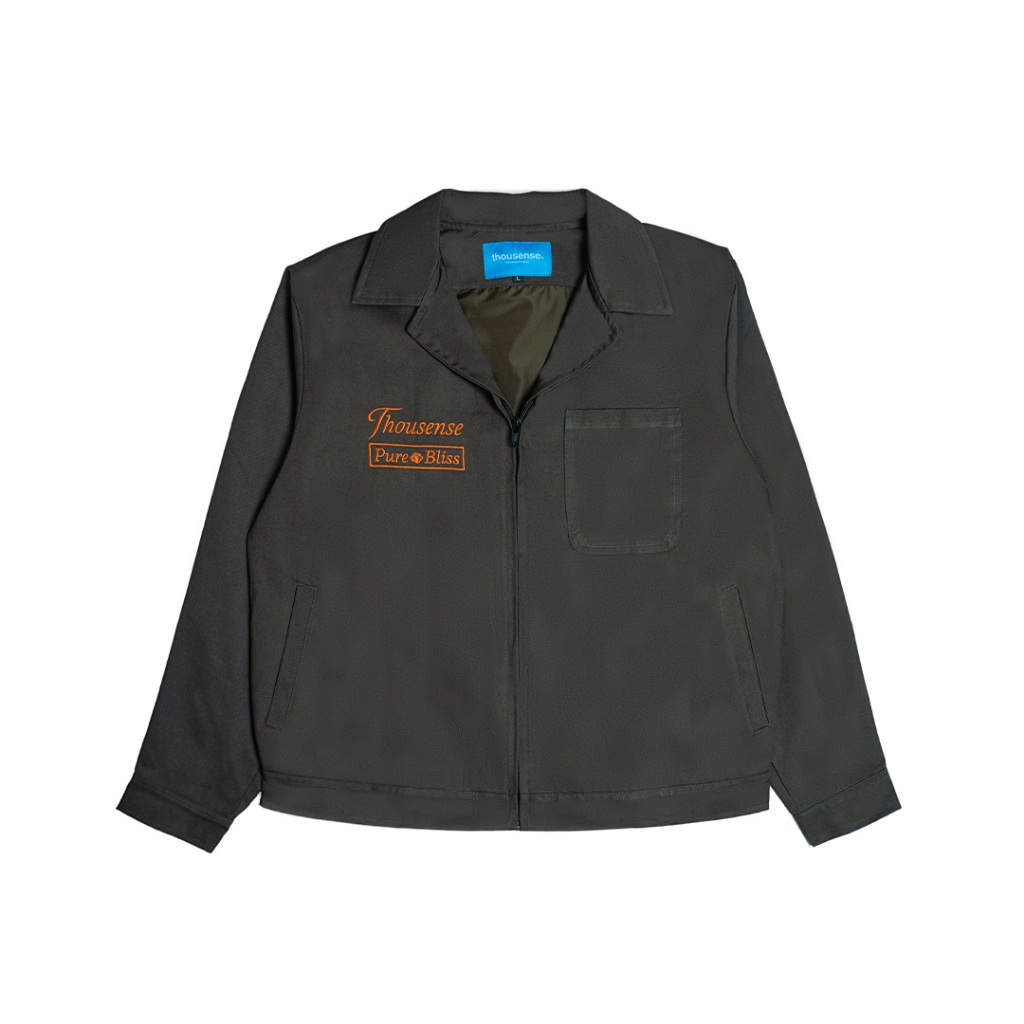 Jual Work Jacket Short - Open Collar Pure Bliss Grey | Shopee Indonesia
