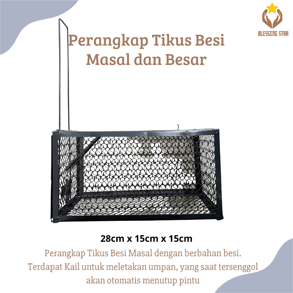 Jual Perangkap Tikus Kotak Jebakan Massal Besar Besi | Shopee Indonesia