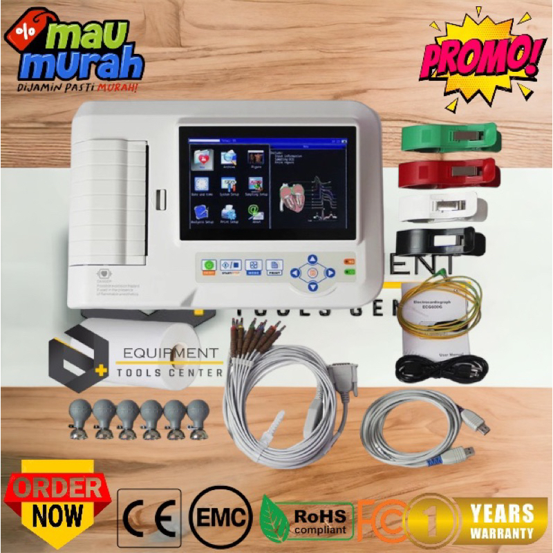 Jual Electrocardiograph CONTEC ECG600G Thermal ECG EKG Electrocardiogram | Shopee Indonesia