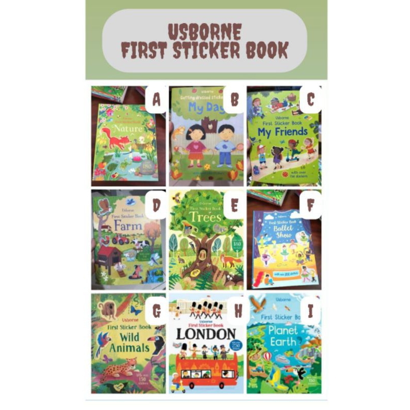Jual Buku Sticker USBORNE Sticker Book | Shopee Indonesia