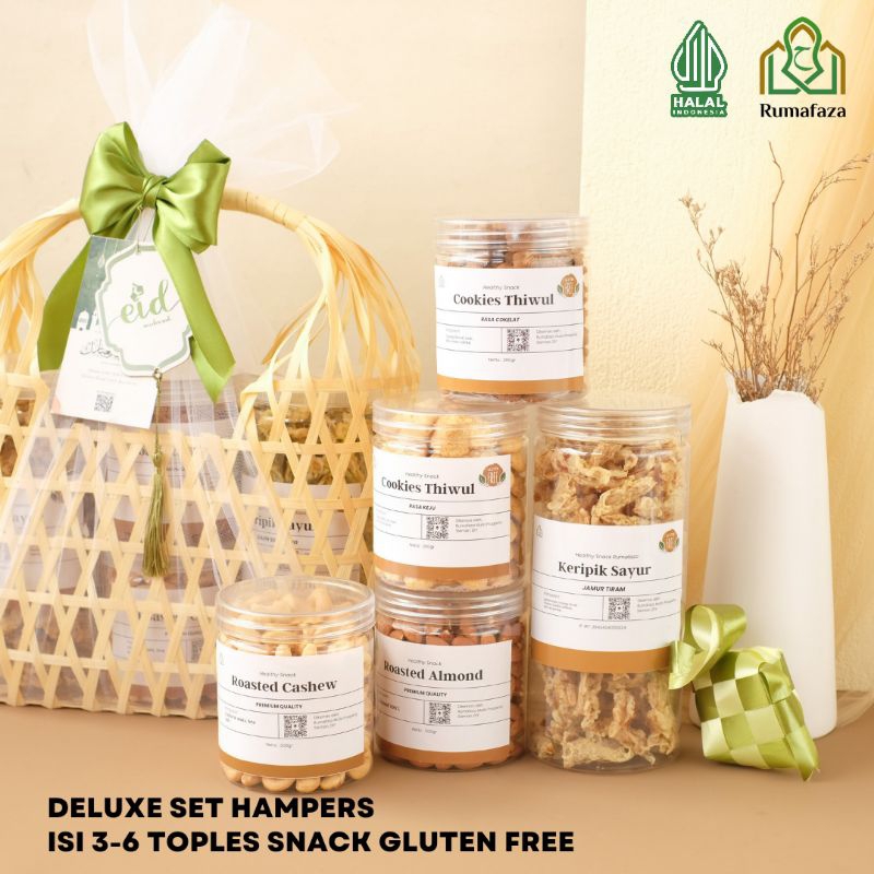 Jual Hampers Sehat Tas Bambu Besar Deluxe Set isi 5 atau 6 Toples ...