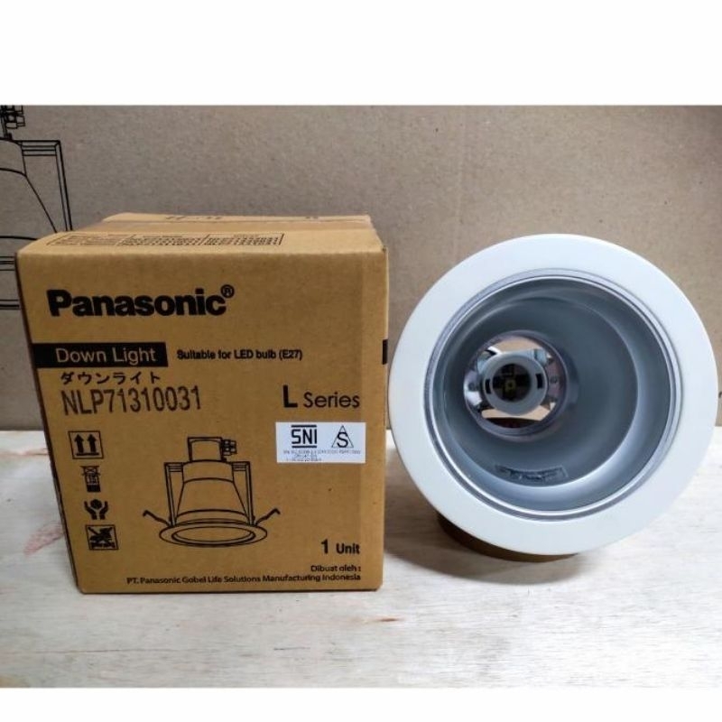 Jual Panasonic Downlight L Series 4inc / 4" Reflektor Putih Polos ...