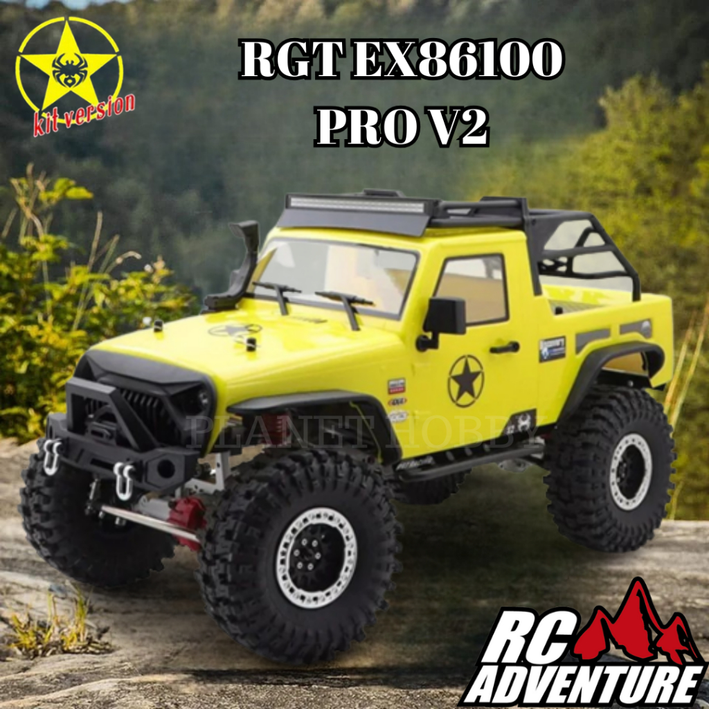 Jual RGT EX86100 Pro V2 Rock Cruiser Offroad 1/10 Scale RC Rakit ...