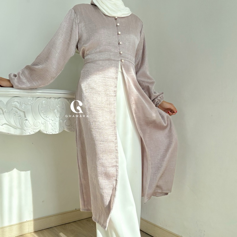 Jual Ghamara • SHOYA TUNIK | atasan wanita | tunic silk | atasan ...