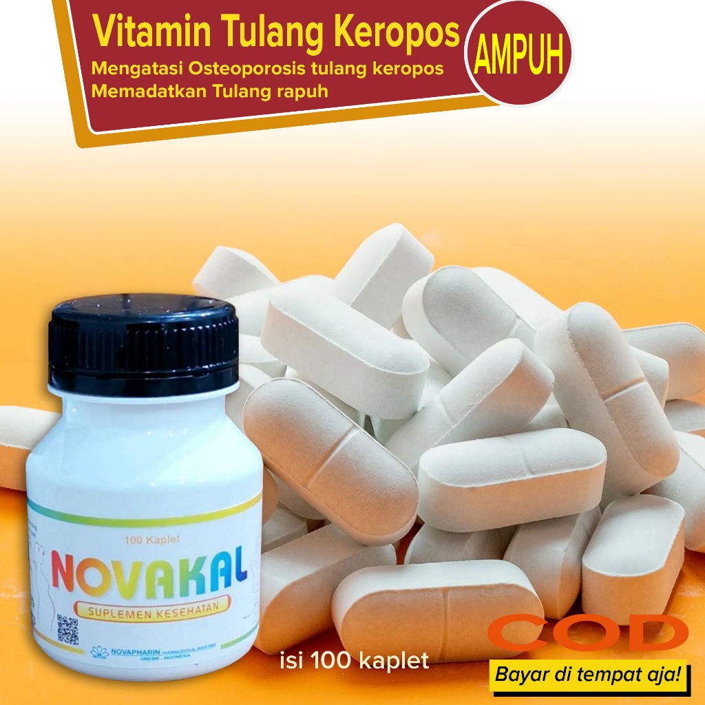 Jual Best Seller Vitamin obat Tulang Osteoporosis tulang keropos AMPUH ...