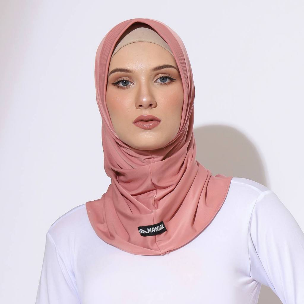 Jual MANIAK Jilbab Bergo Sporty Hjab Olahraga Muslimah Running Lari Badminton Gym Fitness ...