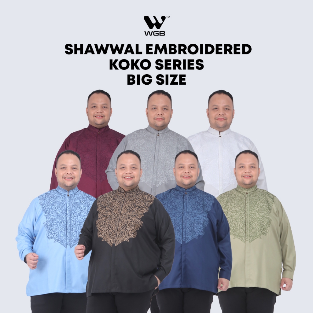 Jual WGB Koko Panjang Pria Big Size Ukuran Jumbo XXL XXXL | Shopee ...