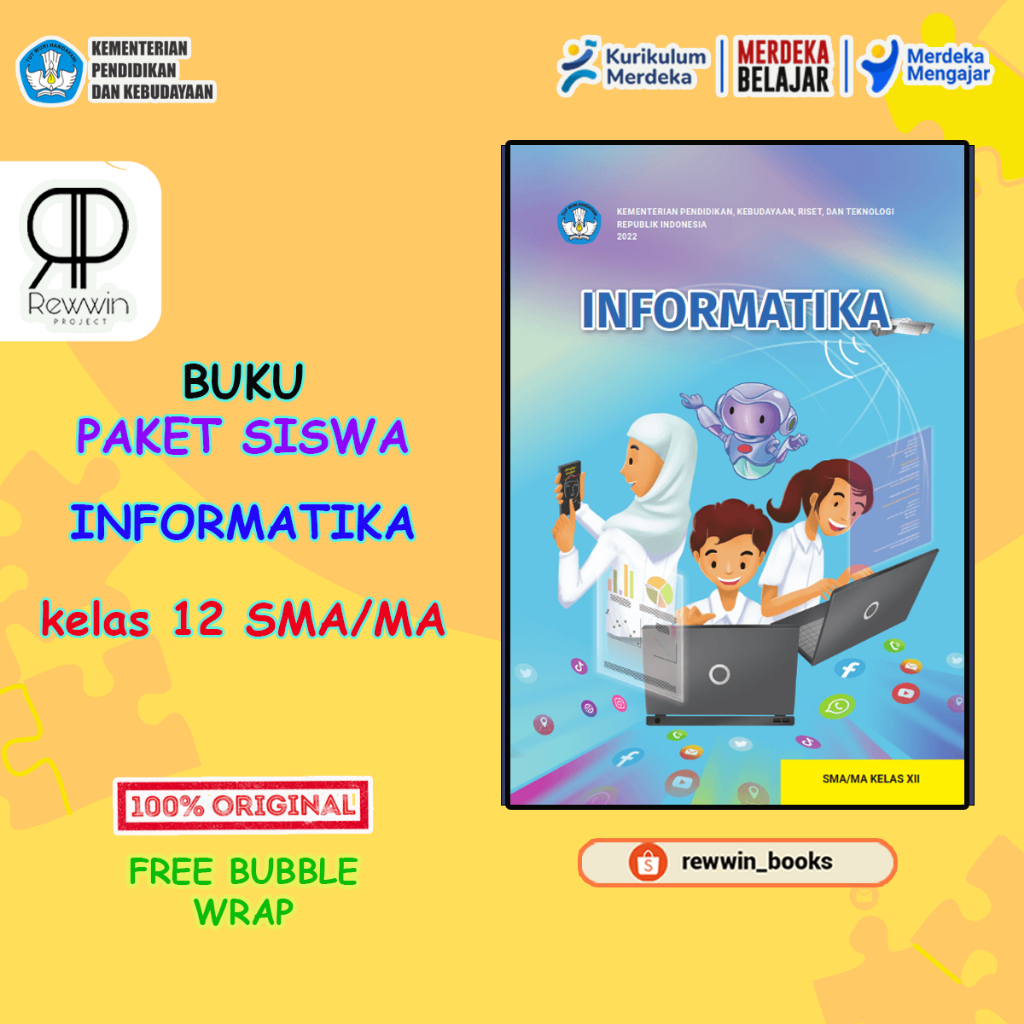 Jual Buku Siswa Informatika Kelas 12 SMA/MA Kurikulum Merdeka | Shopee ...