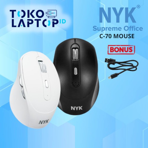Jual NYK C70 / C-70 Silent Click Dual Mode Bluetooth Wireless Mouse ...