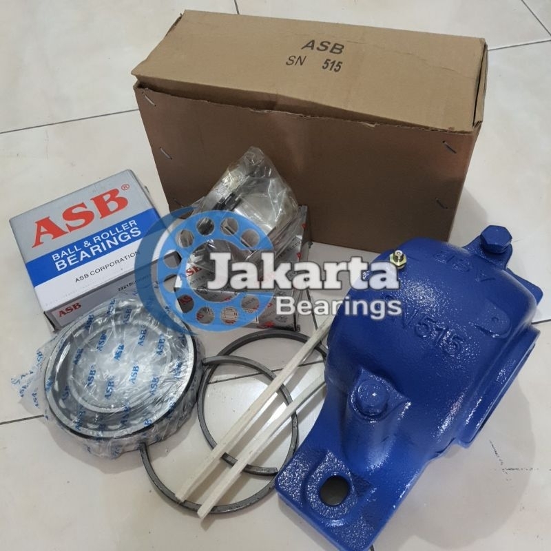 Jual SN515 PLUMMER BLOCK SET SN 515 - BEARING 22215 CCKW33 - ADAPTER H ...