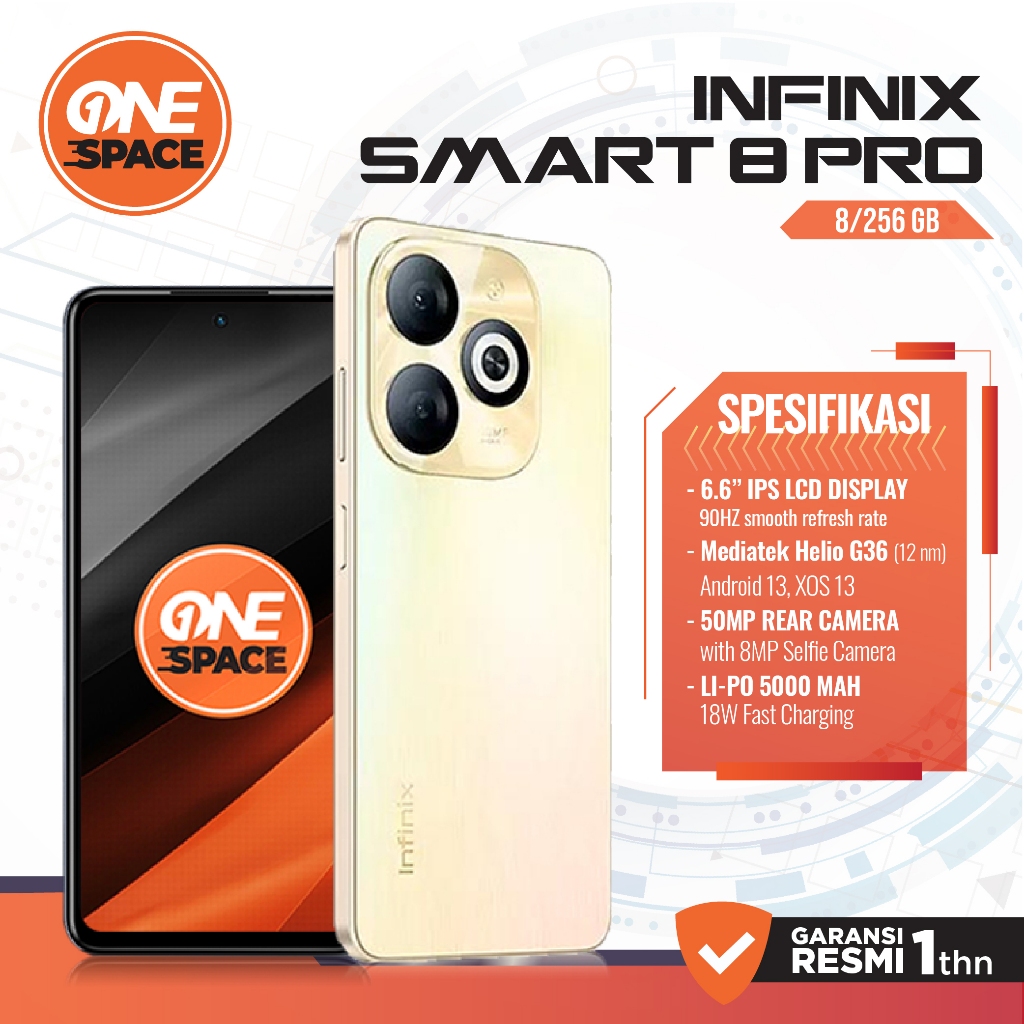 Jual Infinix Smart8 Pro 8/128 GB RAM 8GB ROM 128GB Smart 8 Pro HP ...