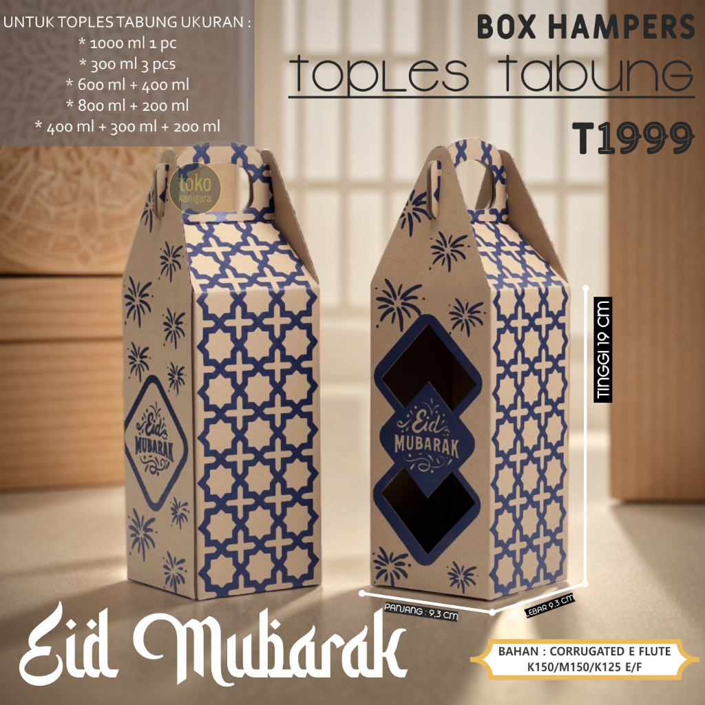 Jual BOX HAMPERS T1999 DUS TOPLES TABUNG DIE CUT 1 PAK ISI 10 PCS BOX ...