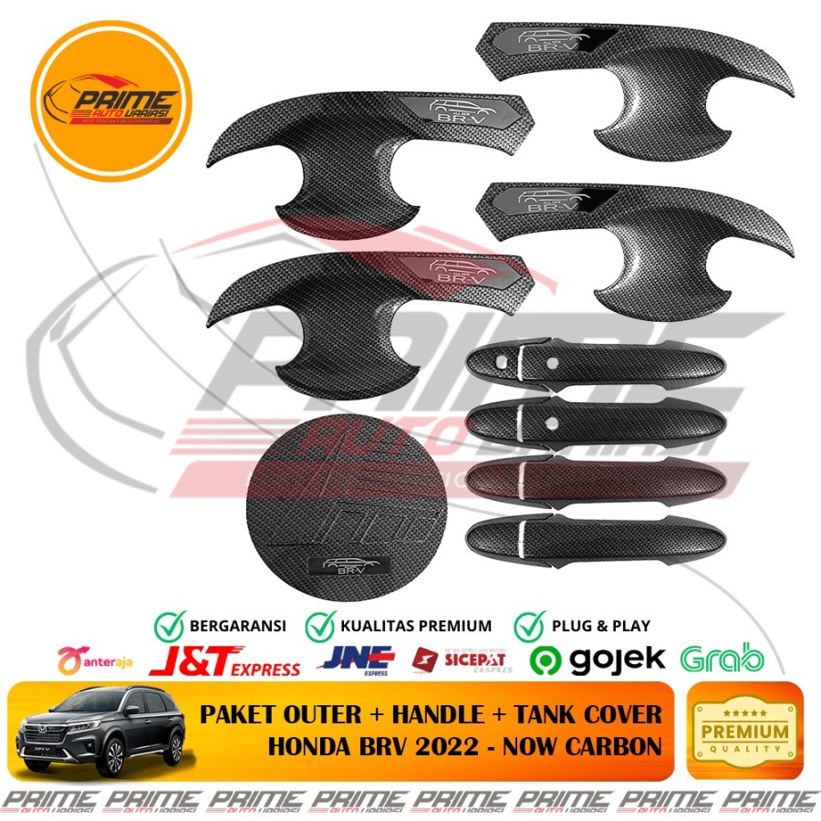 Jual PAKET OUTER HANDLE TANK COVER HONDA BRV 2022 - 2024 - CARBON ...