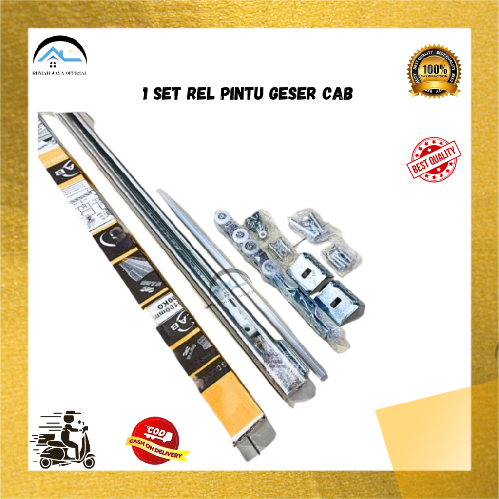 Jual [RJO] Rel Pintu Geser/Sliding Rail Galvanis J4 Panjang 2.1 meter Komplit Set | Shopee Indonesia