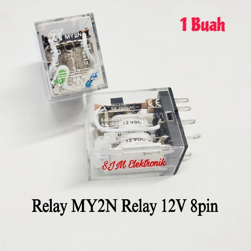 Jual Relay MY2N Relay 12V 8pin Relai My2n | Shopee Indonesia