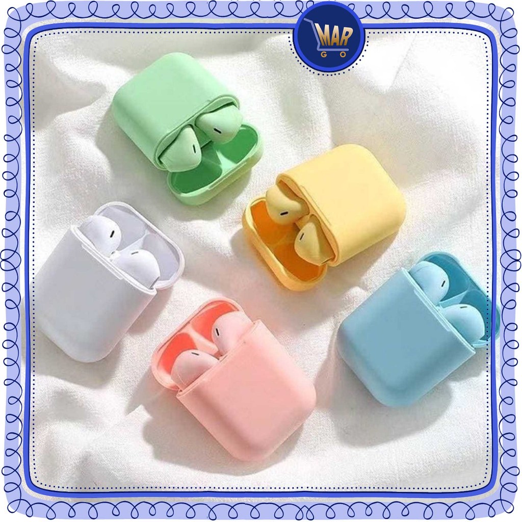 Jual Headset Bluetooth TWS i12 Macaron Inpods Wireless Handsfree ...