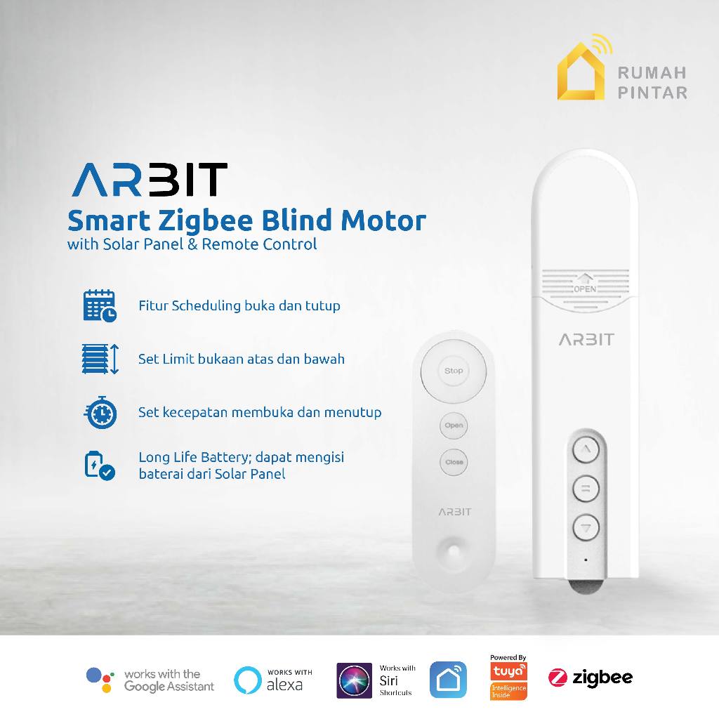 Jual ARBIT Zigbee Blind Motor Tirai Pintar Smart Home | Shopee Indonesia