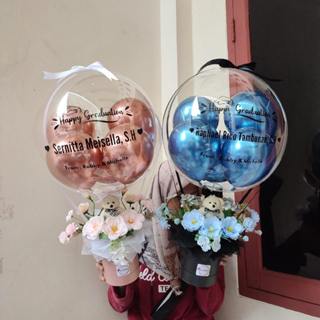 Jual Buket Balon SMALL Bunga Bucket Balon Boneka mini | Shopee Indonesia