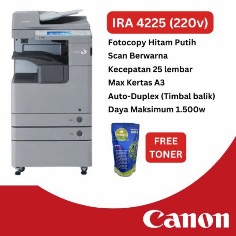 Jual MESIN FOTOCOPY CANON IRA 4225(220 VOLT) | Shopee Indonesia
